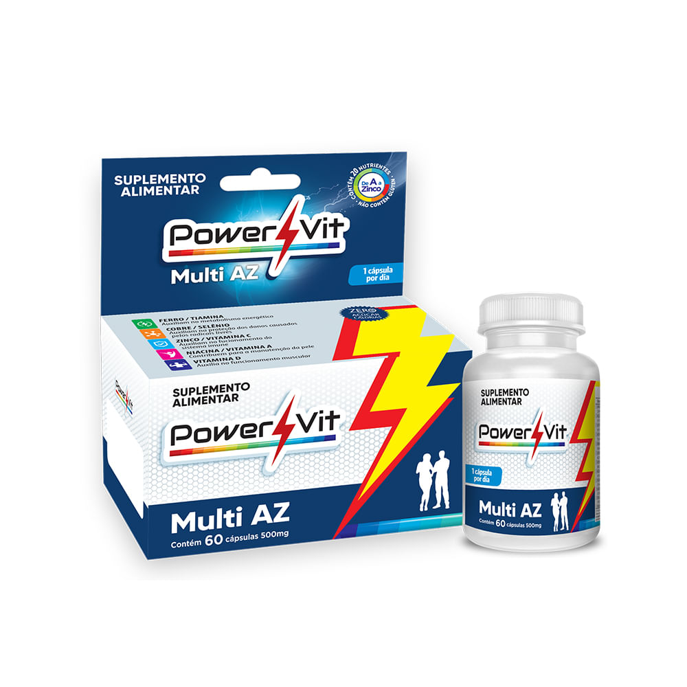 Multivitamínico Powervit 60 comprimidos| VIABEM - Viabem